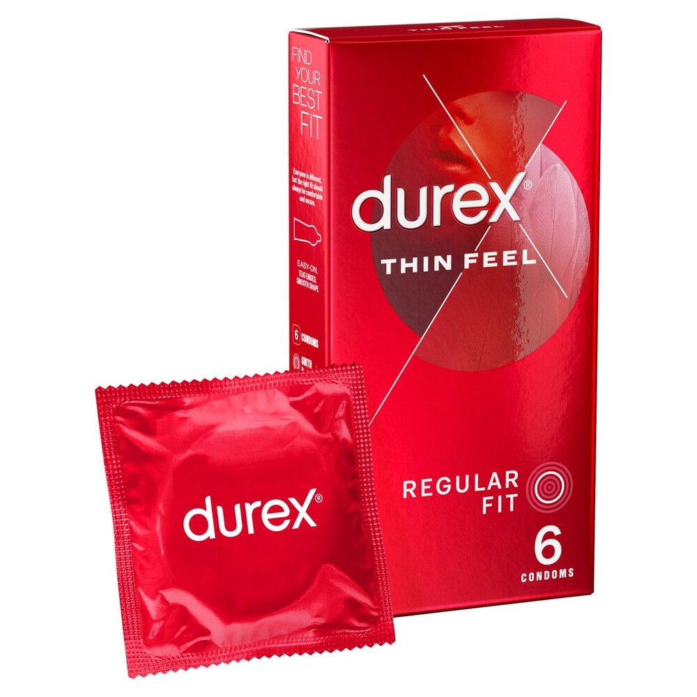 Durex Thin Feel Regular Fit Condoms 6 Pack - Flawless Fantasies