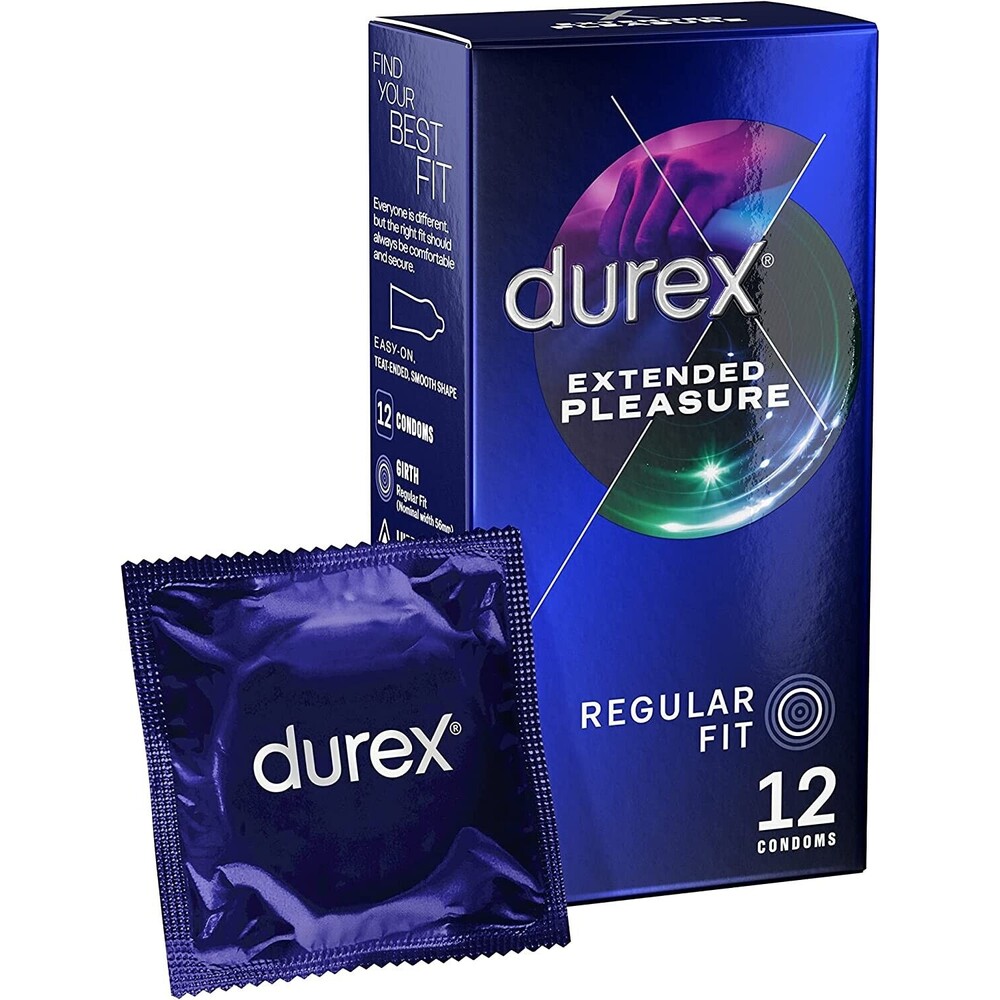 Durex Extended Pleasure Regular Fit Condoms 12 Pack - Flawless Fantasies