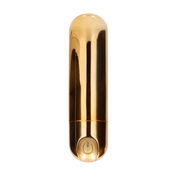 10 speed Rechargeable Bullet Gold - Flawless Fantasies